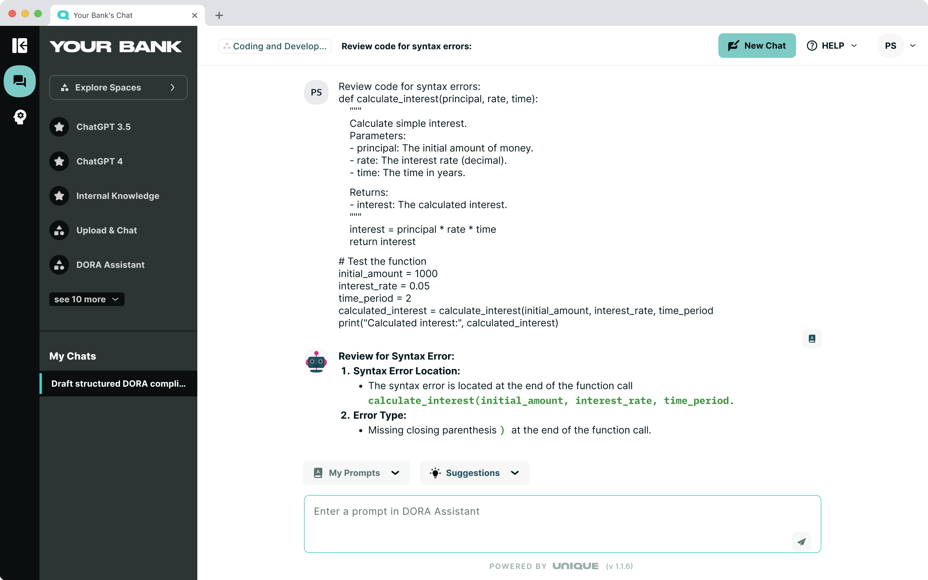 Coding & Development Agent